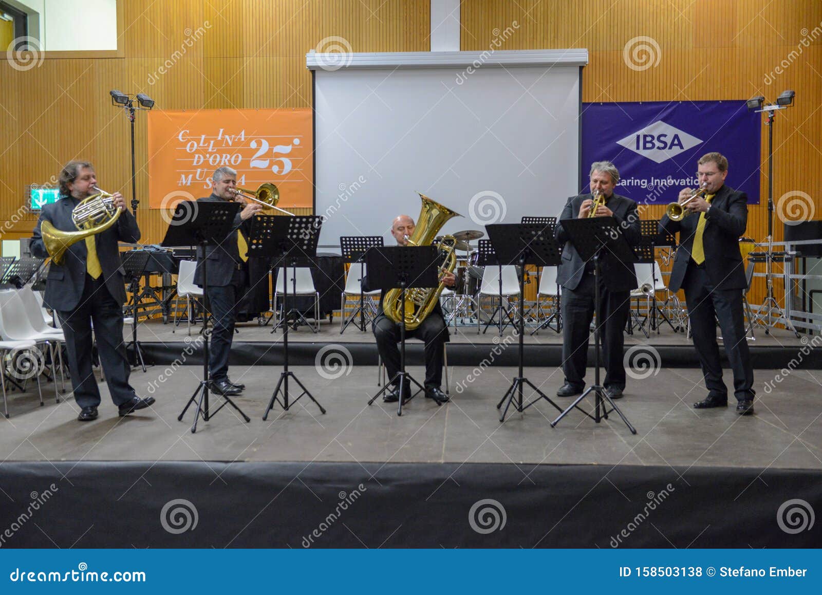 Concert of Wind Instruments at Montagnola on Switzerland Editorial ...
