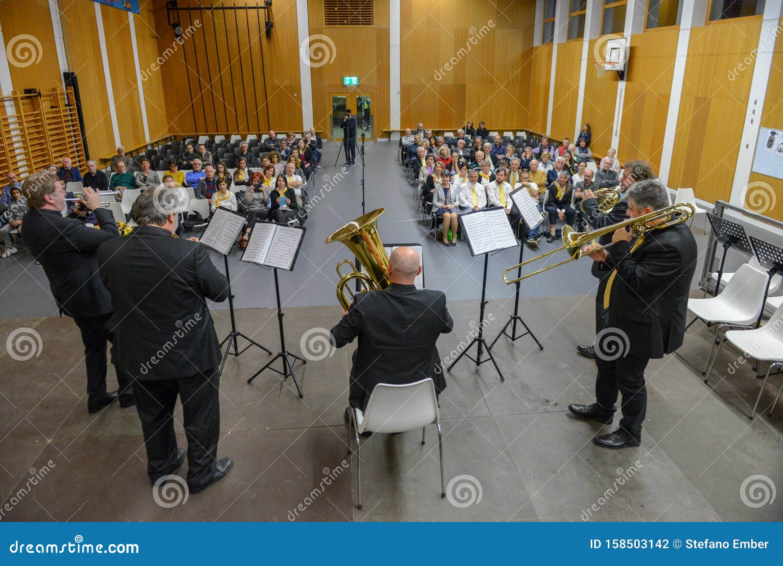 Concert of Wind Instruments at Montagnola on Switzerland Editorial ...