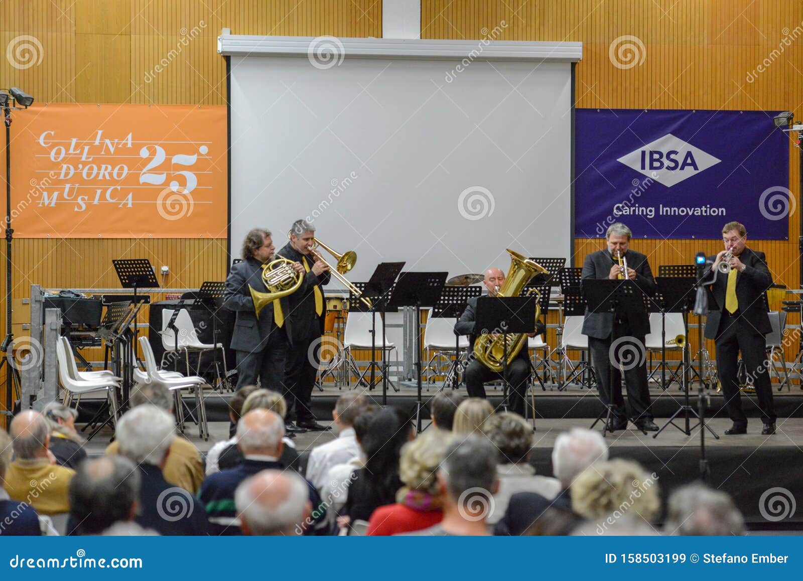 Concert of Wind Instruments at Montagnola on Switzerland Editorial ...