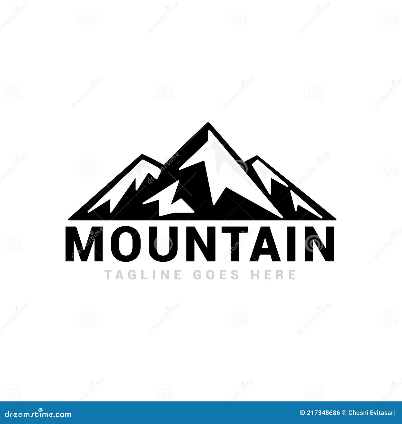 Montain stock illustration. Illustration of wild, design - 217348686