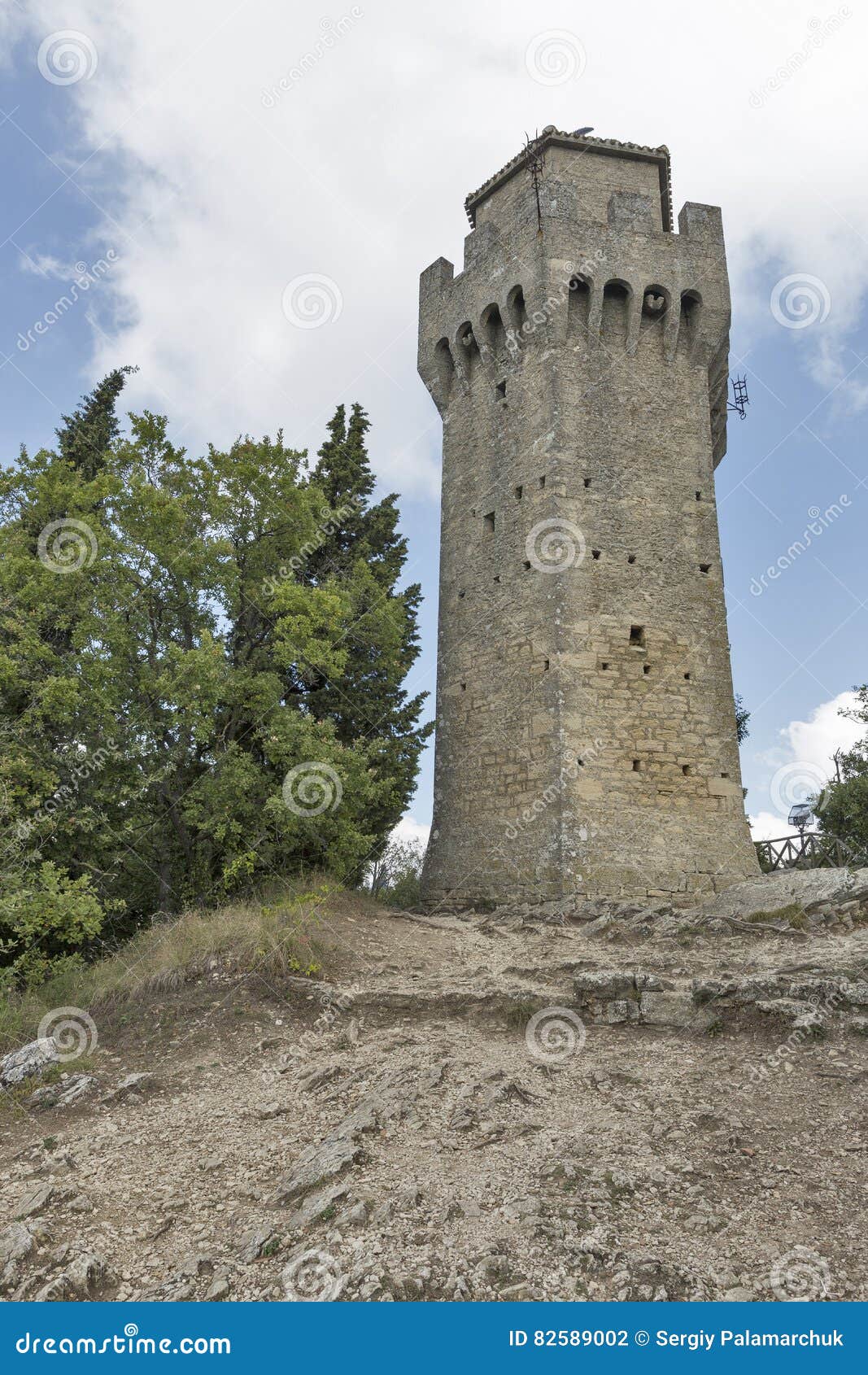 Montale Tower in San Marino. Stock Photo - Image of architecture, high ...