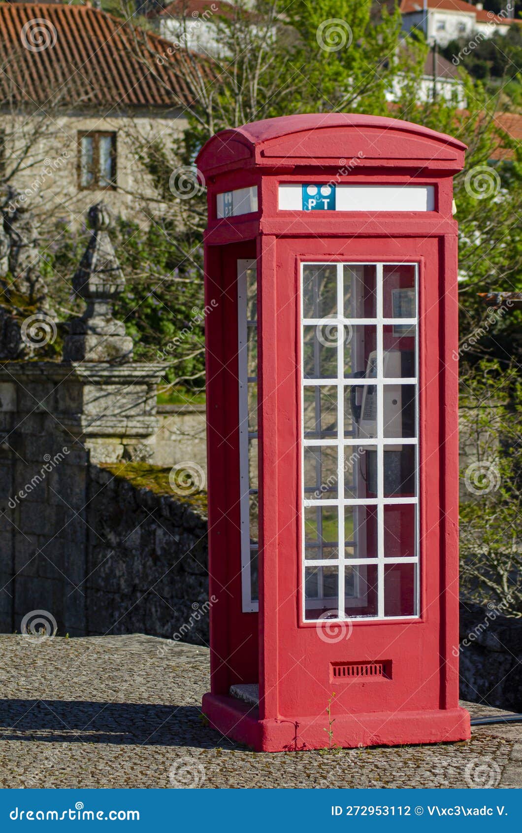 Montalegre, Portugal 10-03-2022: Old Telephone Booth in Portugal Stock ...