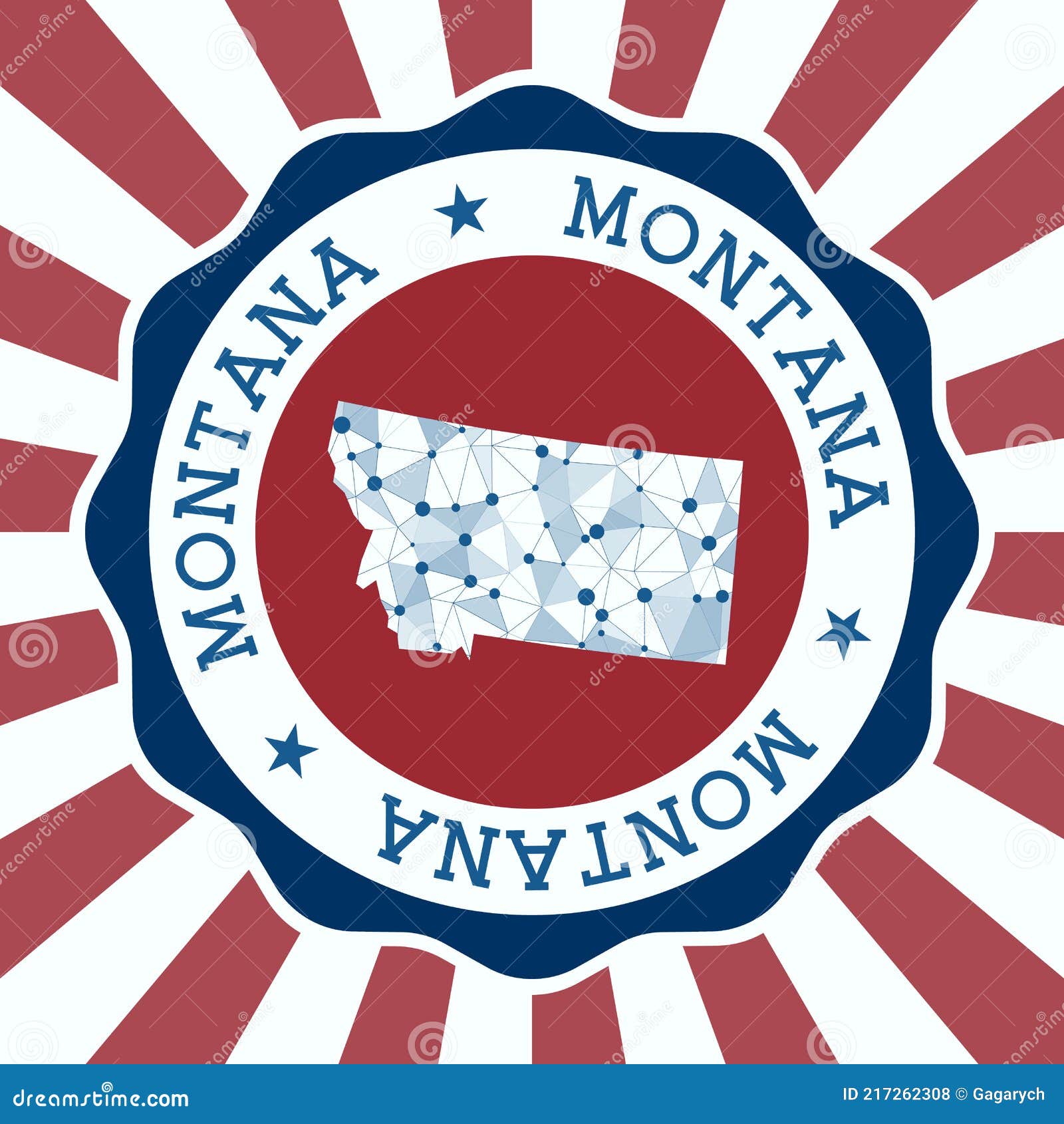 Montana Badge. stock vector. Illustration of community - 217262308