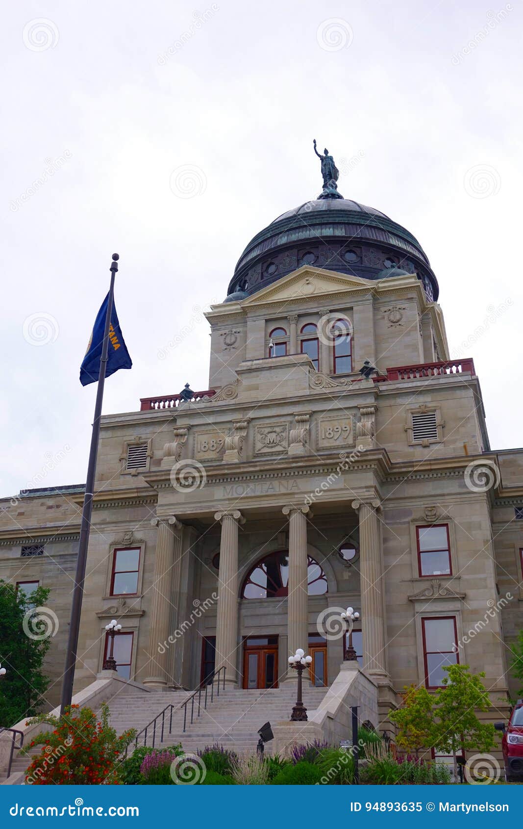 Montana Capitol - Helena stock image. Image of flag, historic - 94893635