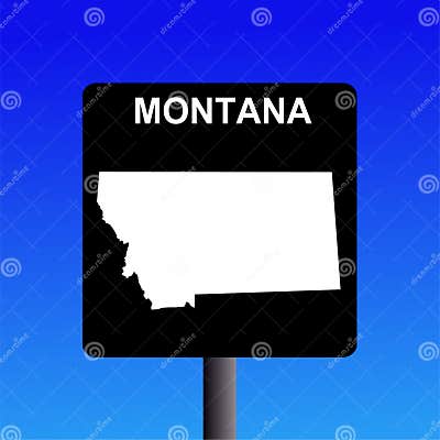 Montana highway sign stock vector. Illustration of road - 3404174