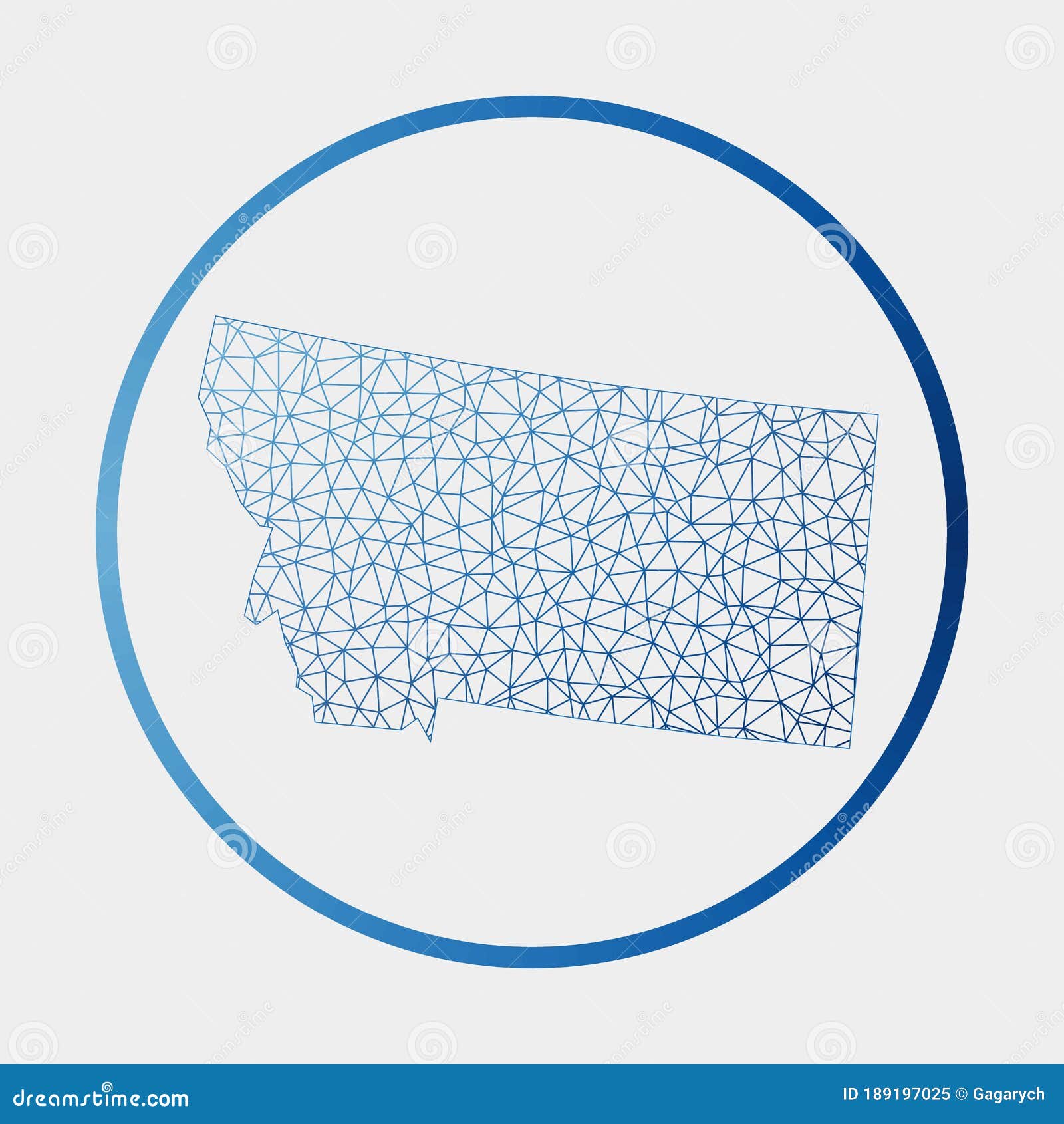 Montana Network Map. Vector Illustration | CartoonDealer.com #86851812