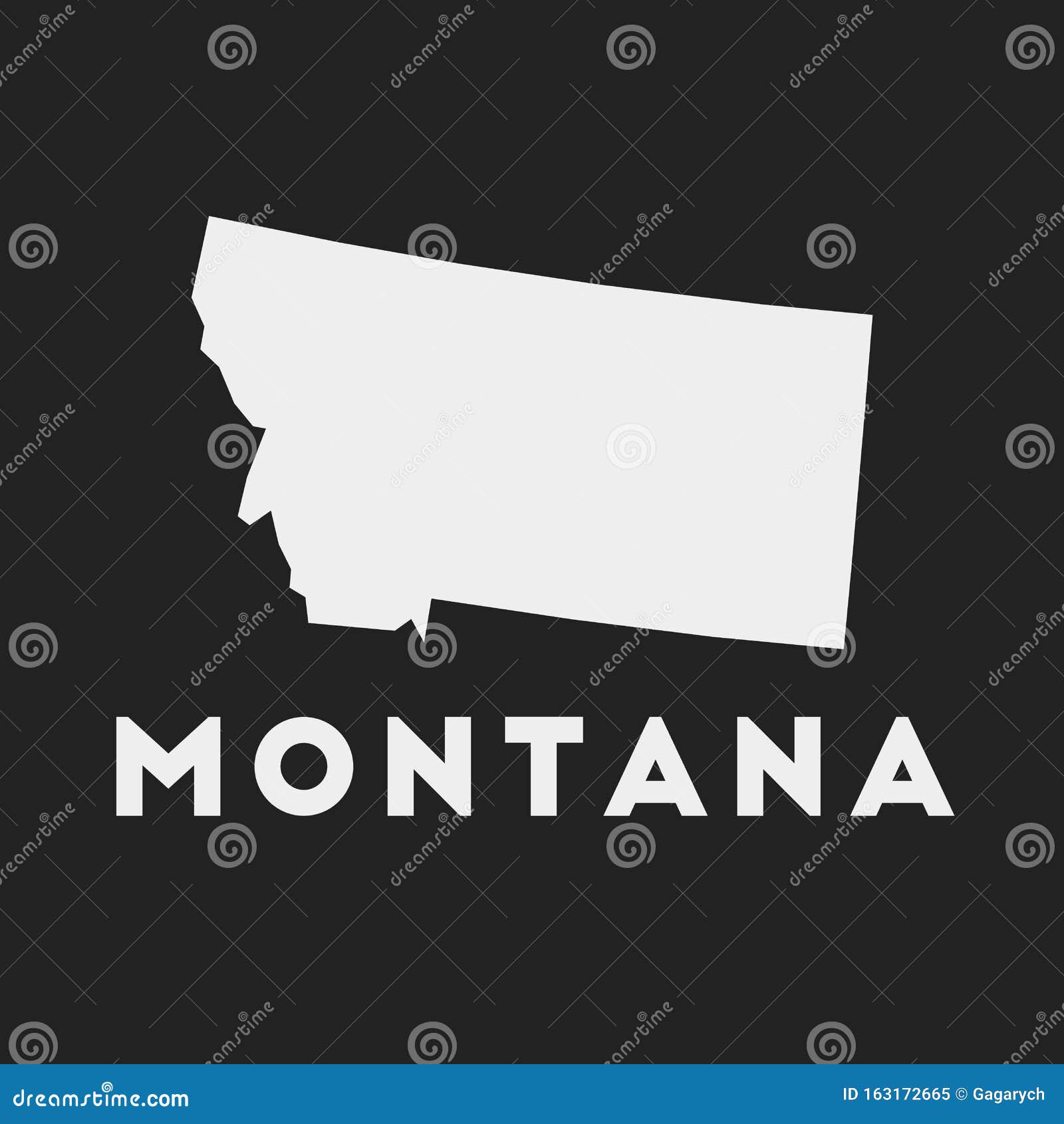 Montana icon. stock vector. Illustration of modern, infographics ...