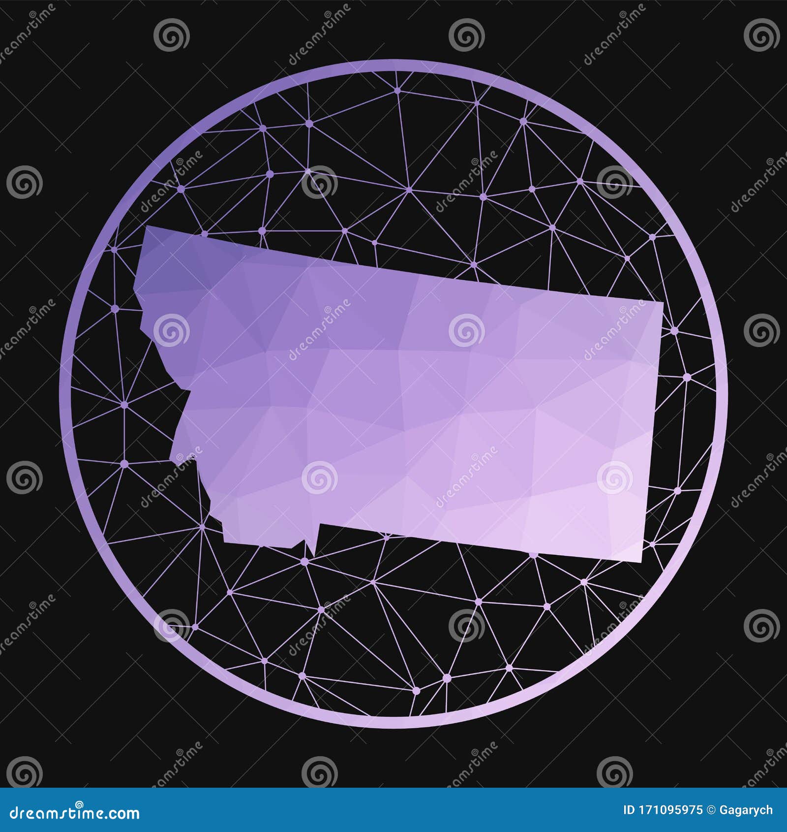 Montana icon. stock vector. Illustration of american - 171095975