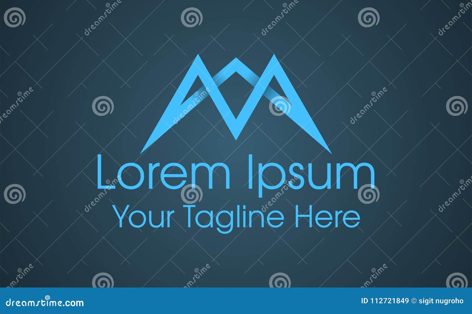 Montana Logo Template ilustración del vector. Ilustración de rojo ...