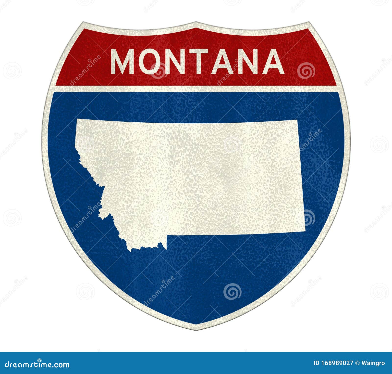 Montana State Interstate Road Sign Editorial Photography - Image of ...