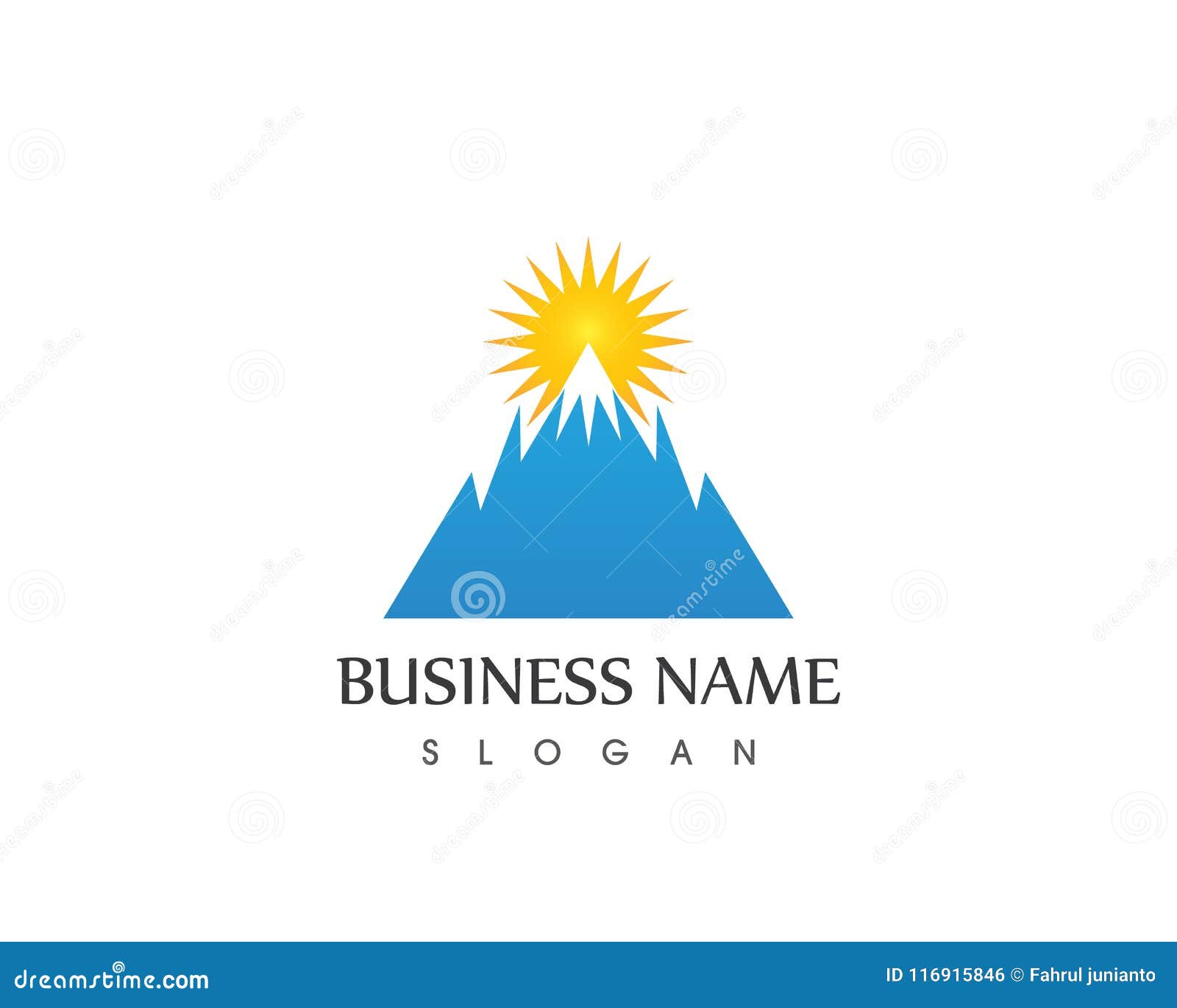 Montanha Logo Vetora Template Ilustração do Vetor - Ilustração de monte ...