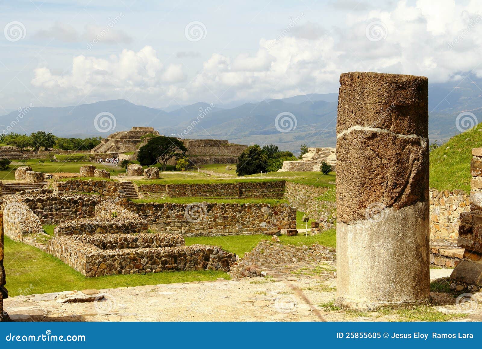 Monte Alban Pyramids in Oaxaca Mexico I Stock Image - Image of mexican ...