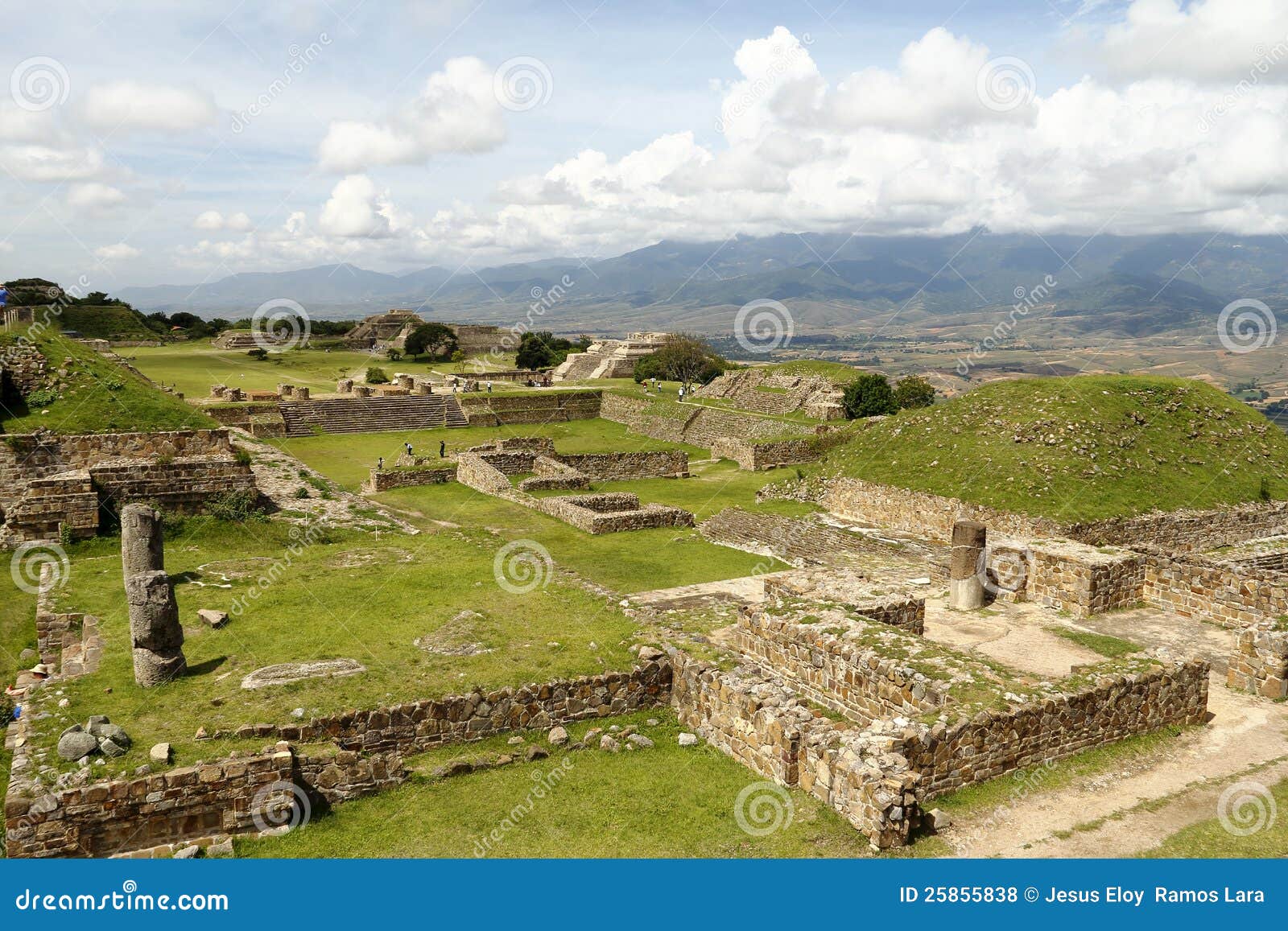 Monte Alban Pyramids in Oaxaca Mexico III Stock Photo - Image of ruins ...