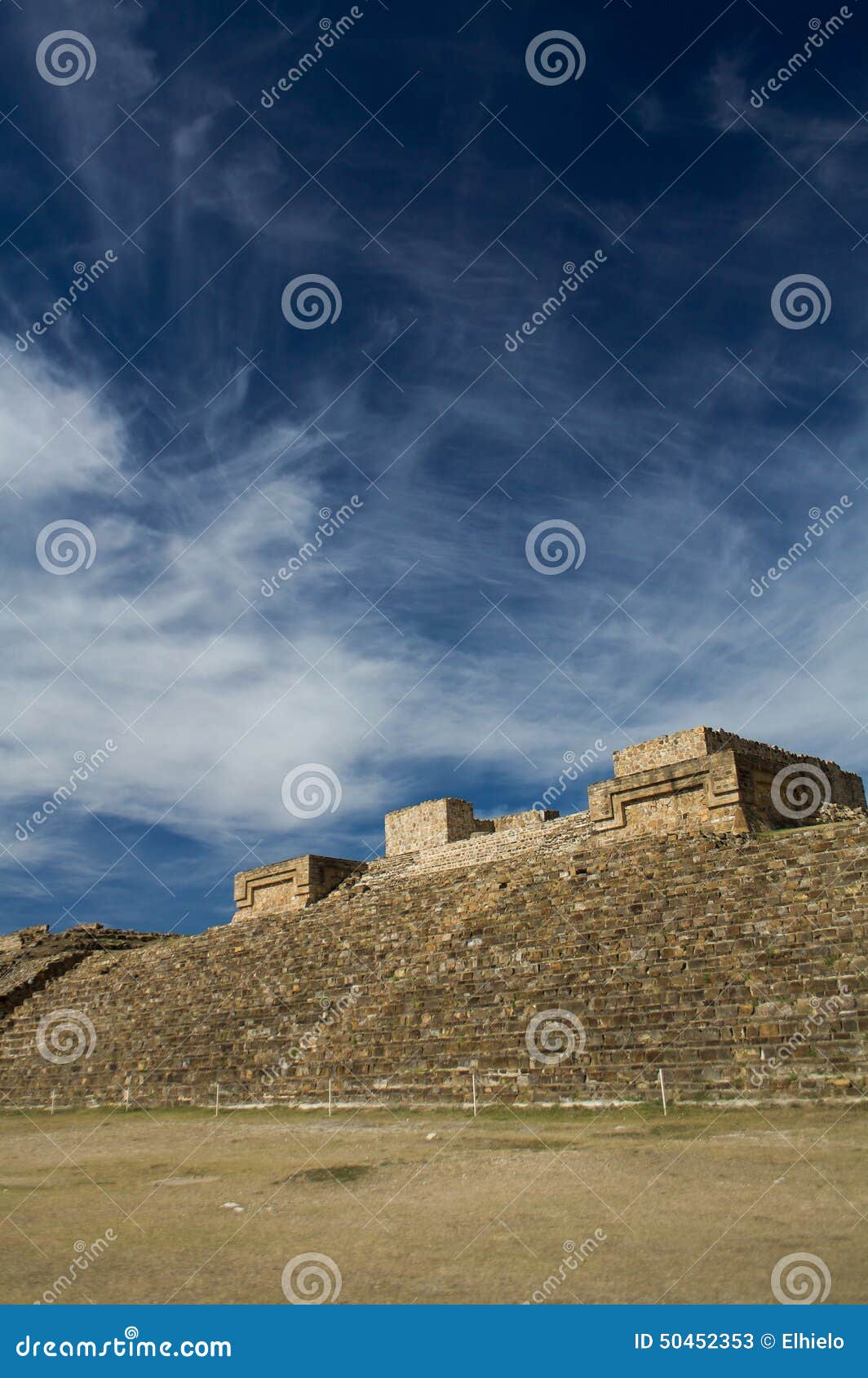 Pyramid Of The Sun Slope With Rocks Sticking Out Royalty-Free Stock ...