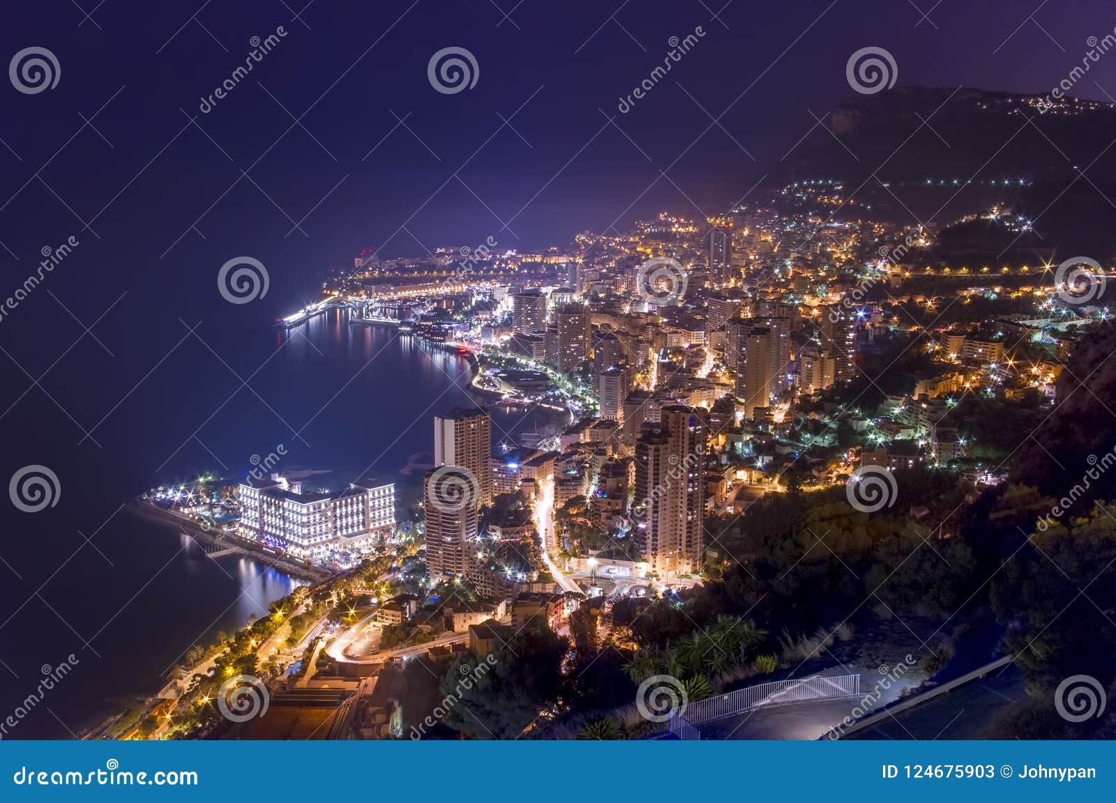 Monte Carlo Cityscape at Night Stock Image - Image of evening ... Monte Carlo Cityscape at Night Stock Image - Image of evening ...