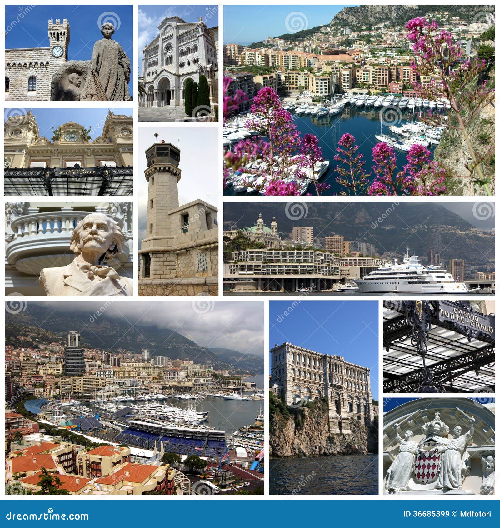 Monte Carlo,Monaco,collage stock image. Image of famous - 36685399