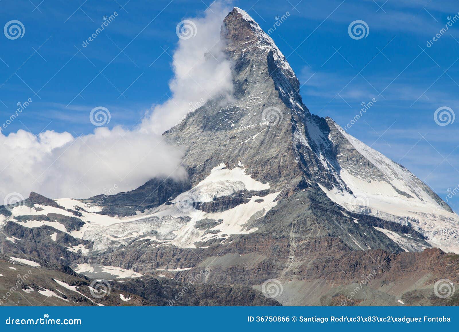 Monte Cervino stock photo. Image of mountain, pennine - 36750866