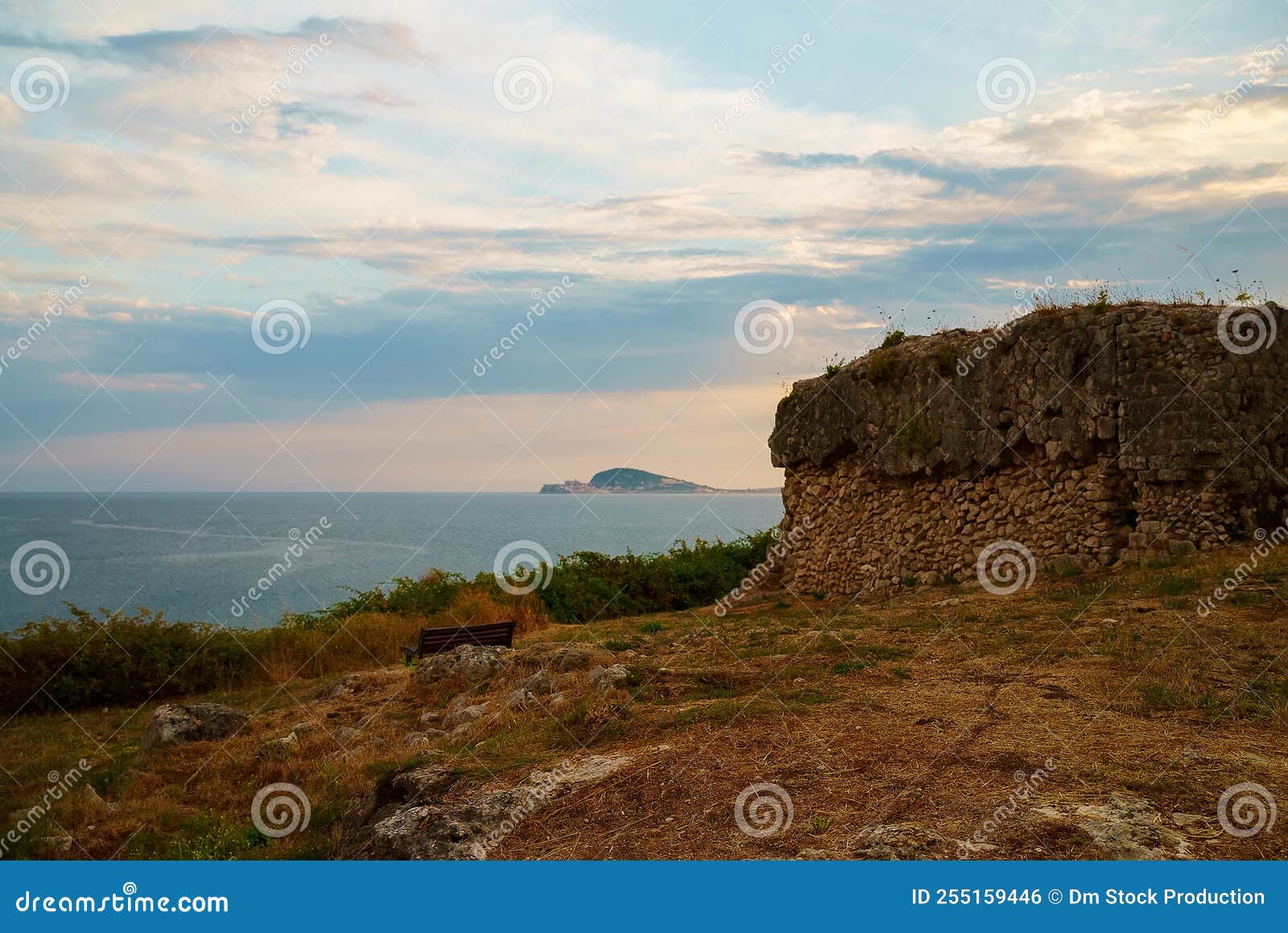 Monte di Scauri stock photo. Image of outdoor, evening - 255159446