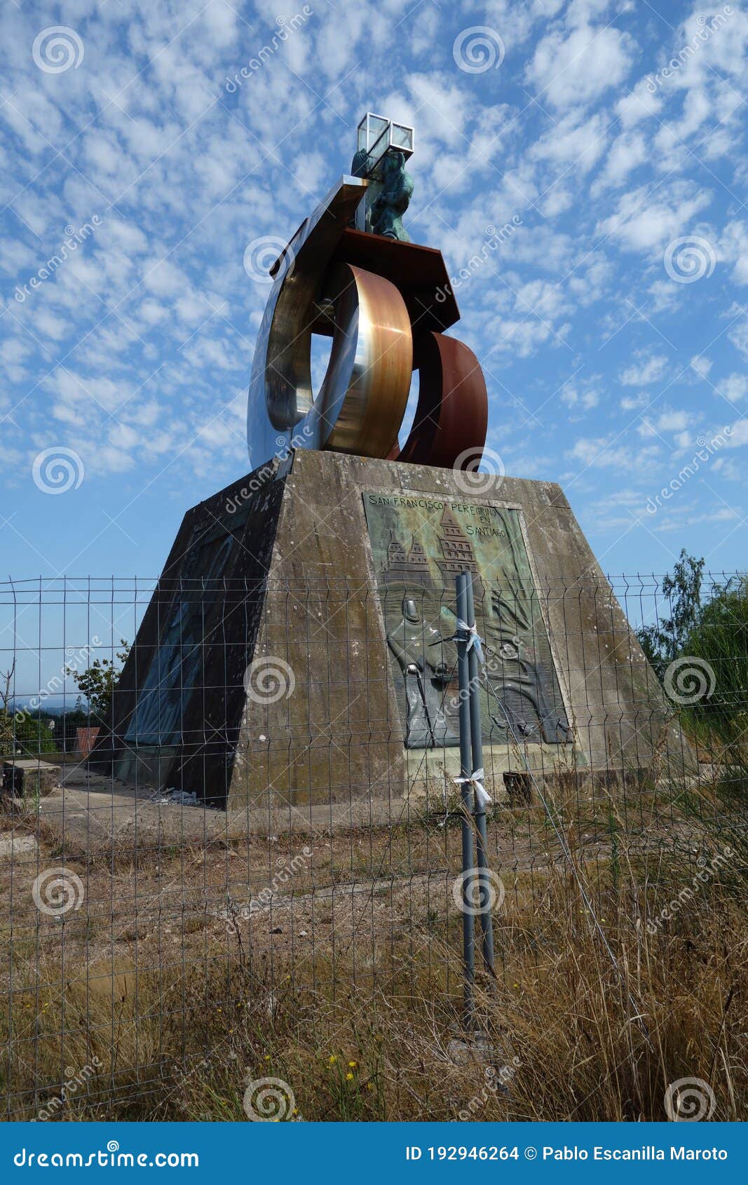 Monte Do Gozo in Santiago De Compostela Editorial Stock Image - Image ...