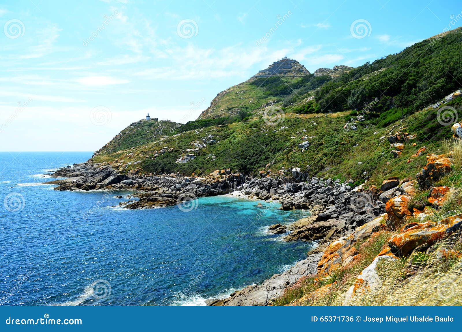 Monte Faro (islas De Cies, España) Foto de archivo - Imagen de parque ...