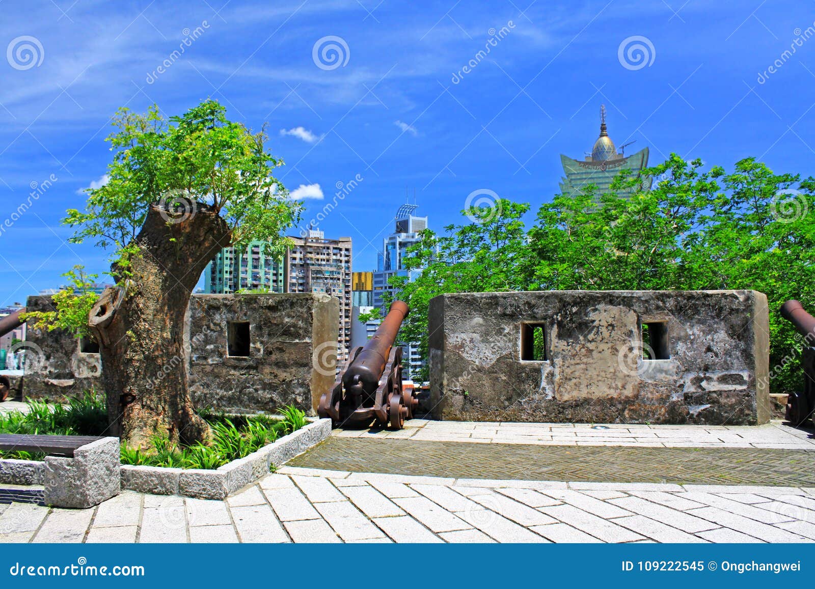 Monte Fort, Macao, China imagen editorial. Imagen de fortaleza - 109222545