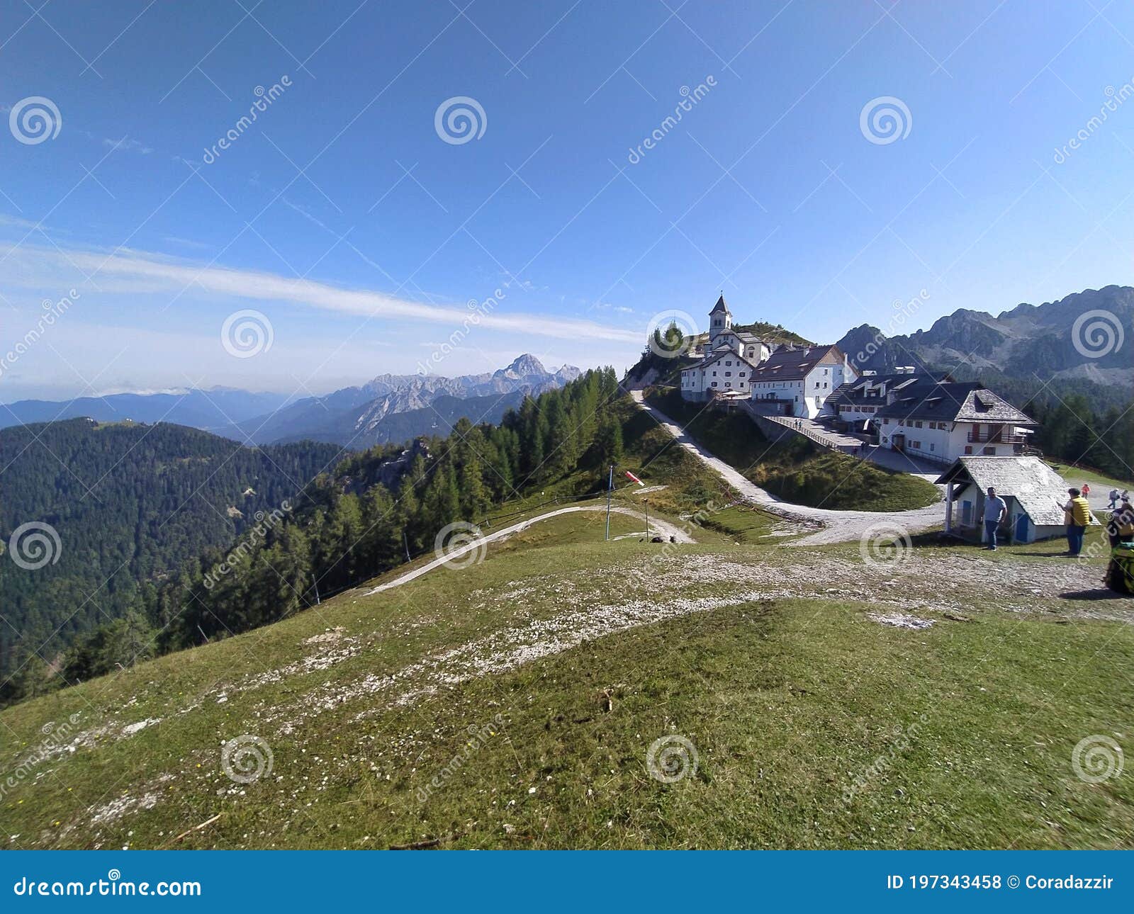 Monte Lussari editorial stock photo. Image of adventure - 197343458