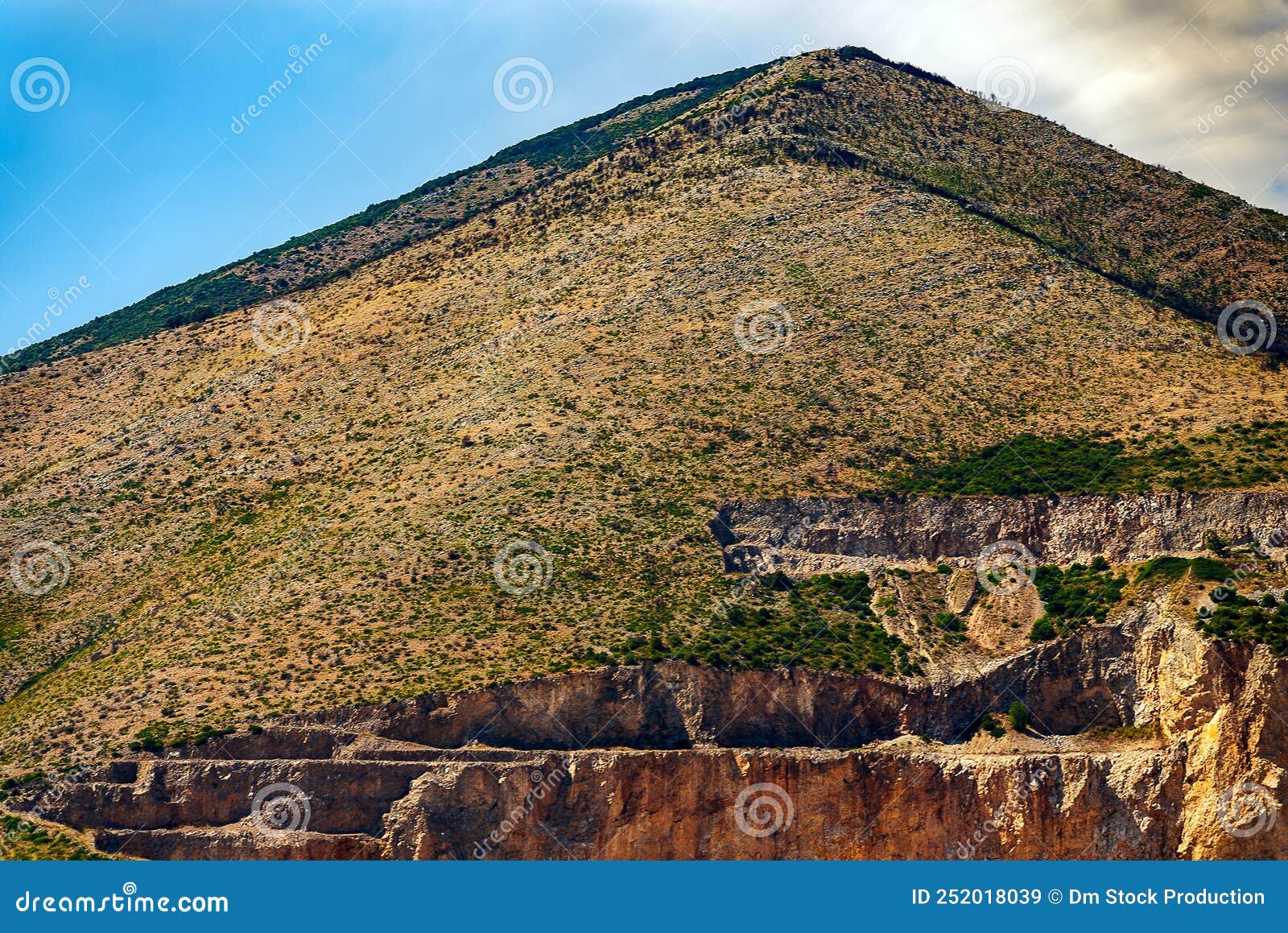 Monte Massico Italian Mountain Stock Image - Image of large, landscape ...
