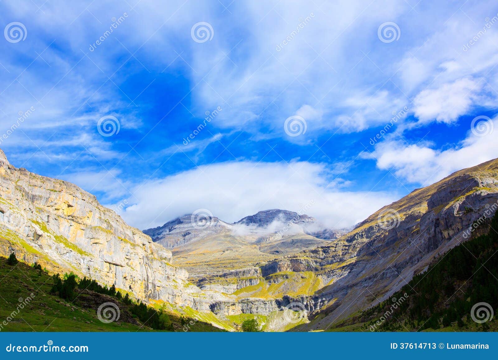 Monte Perdido In Ordesa National Park, Huesca. Spain. Royalty-Free ...