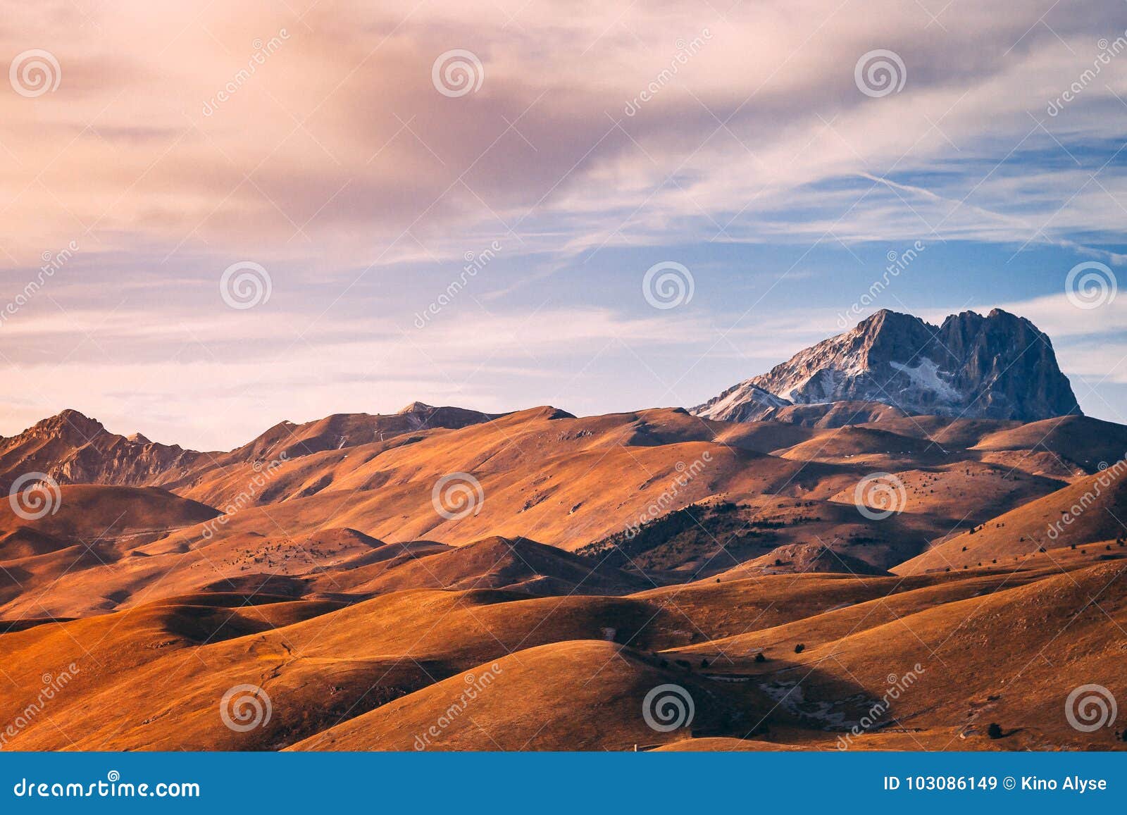 Monte Prena Afernoon stock image. Image of fortress - 103086149