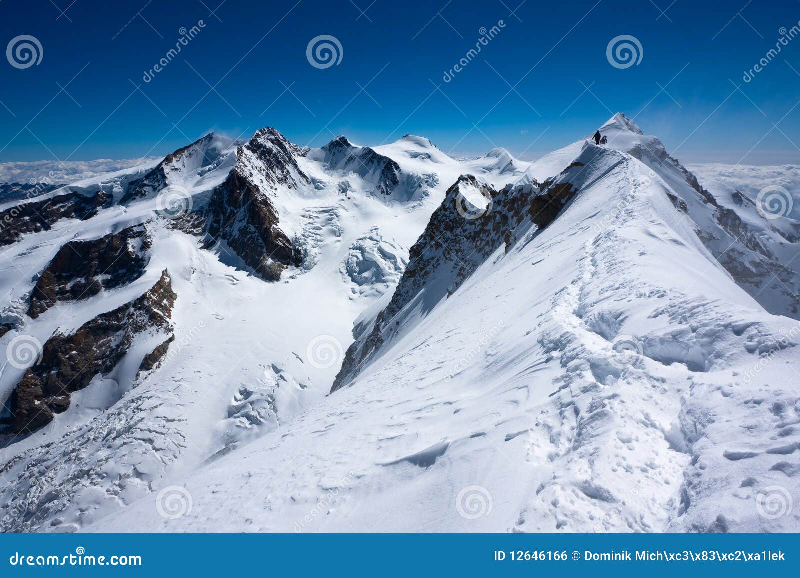 Monte Rosa And Ski Lifts Stock Photography | CartoonDealer.com #13857512