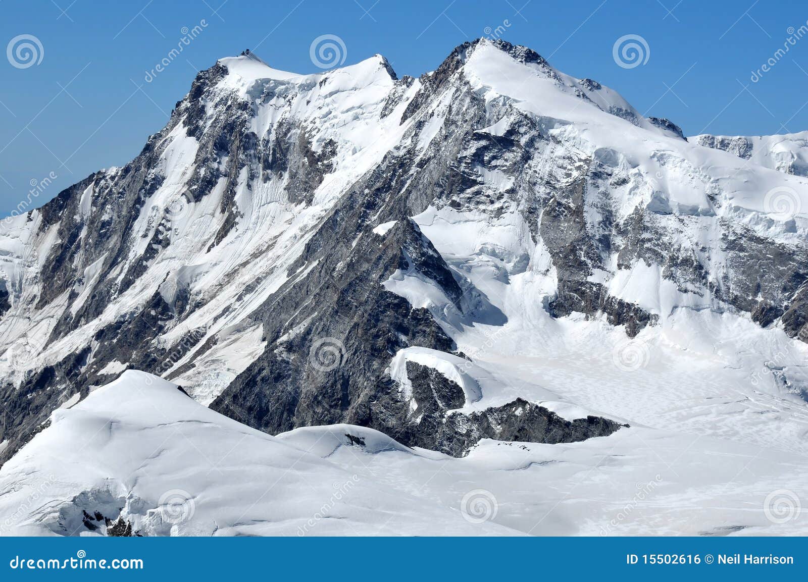 Monte Rosa stock photo. Image of mont, high, majestic - 15502616