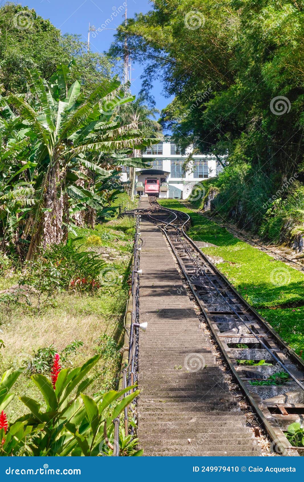 Monte Serrat Funicular Cable Railway in Santos, Brazil Editorial Image ...