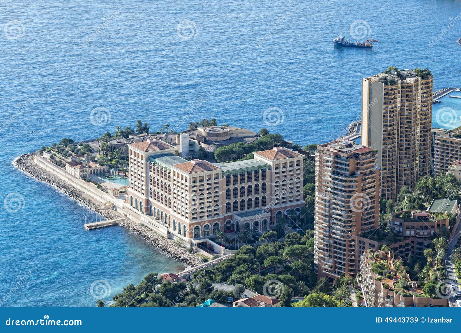 Montecarlo monaco panorama stock image. Image of monte - 49443739