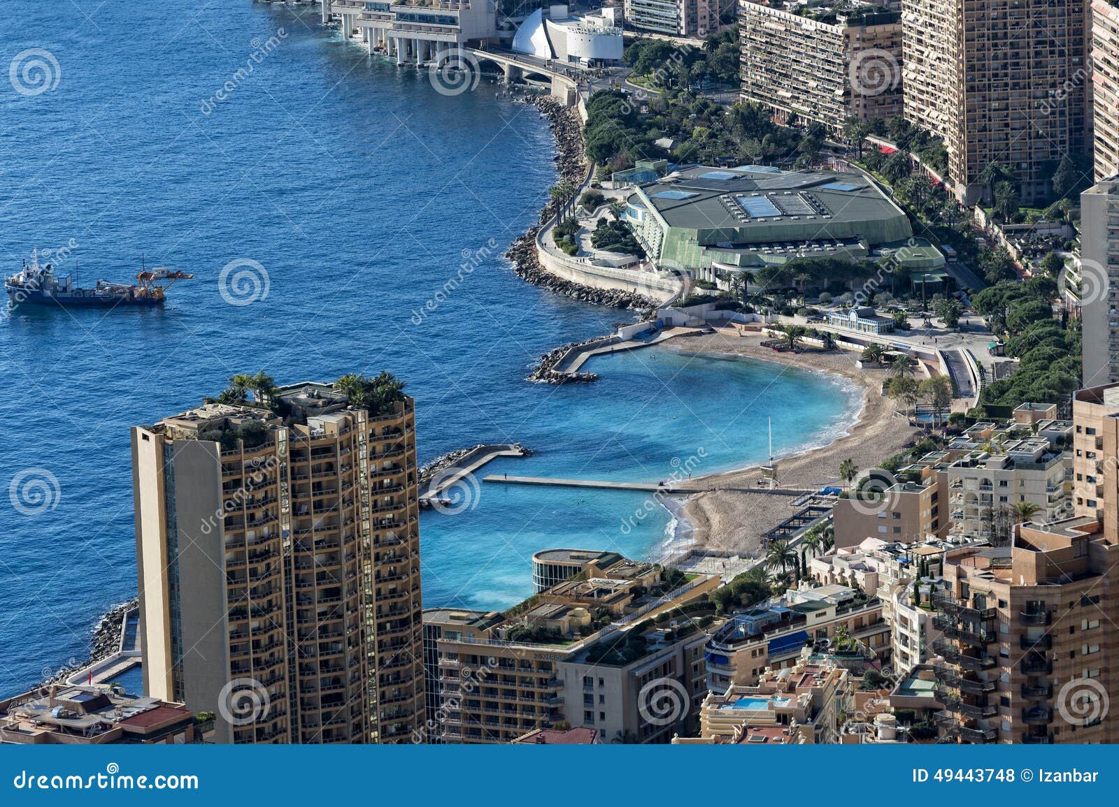 Montecarlo monaco panorama stock photo. Image of city - 49443748
