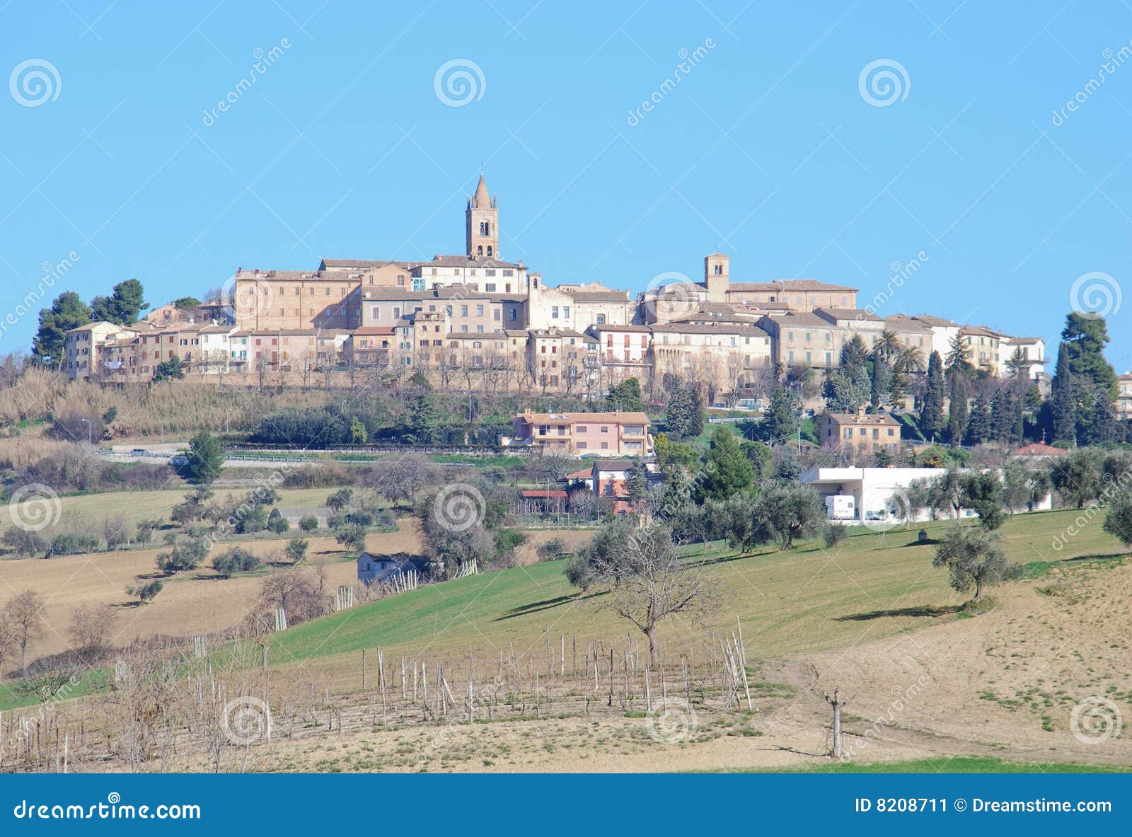 Montecassiano stock image. Image of nature, countryside - 8208711