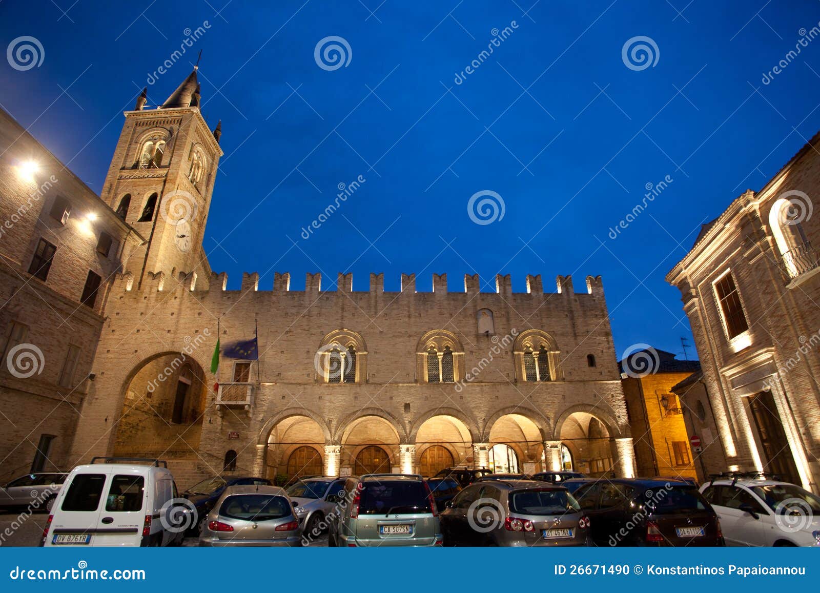 Montecassiano in Italy editorial image. Image of city - 26671490