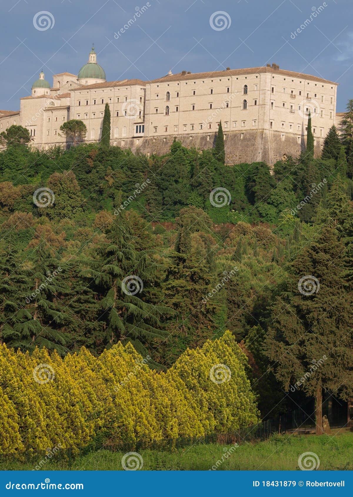 Montecassino Abbey, Cassino, Italy. Stock Image - Image of montecassino ...