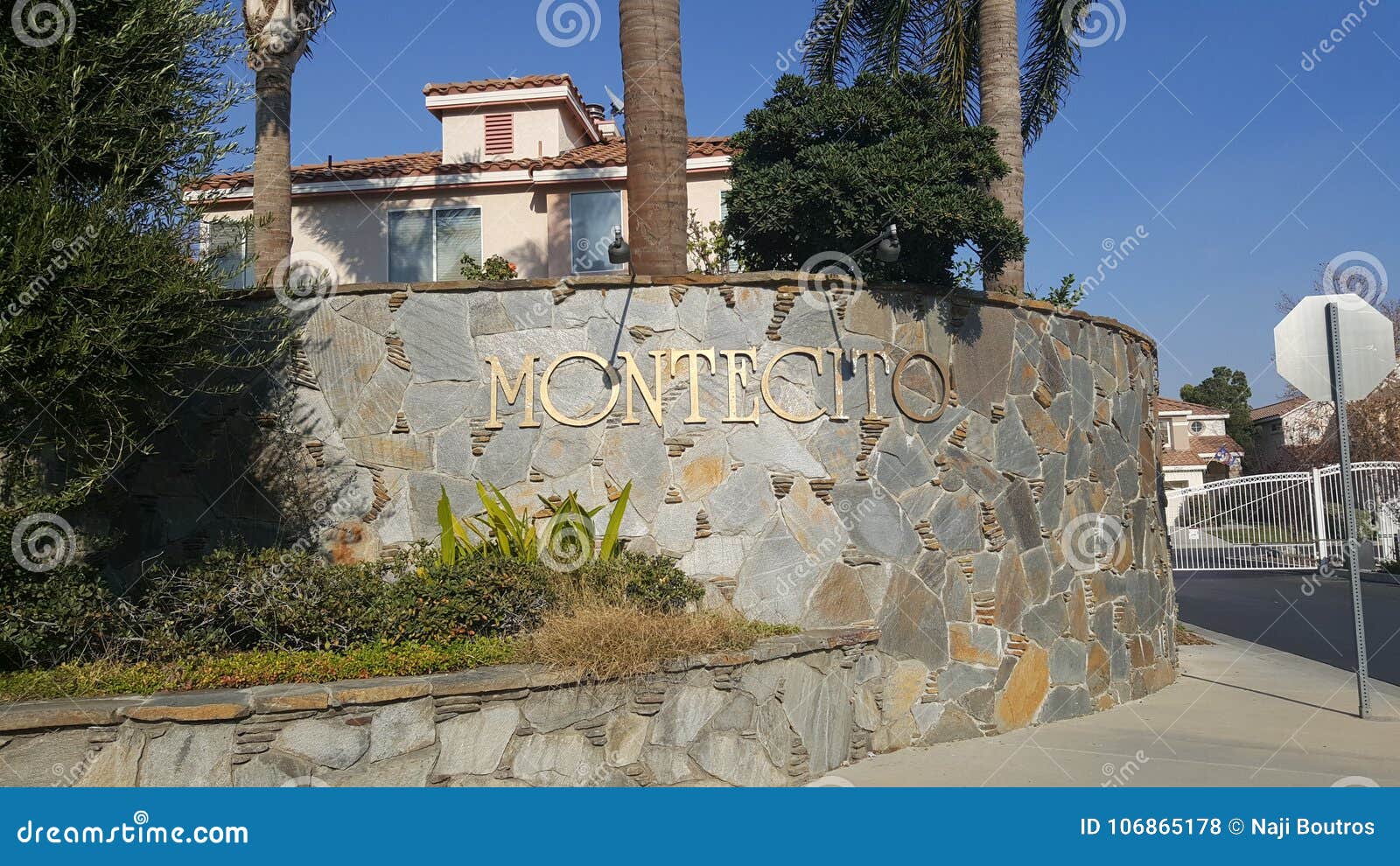 Montecito Monument stock photo. Image of entrance, located - 106865178