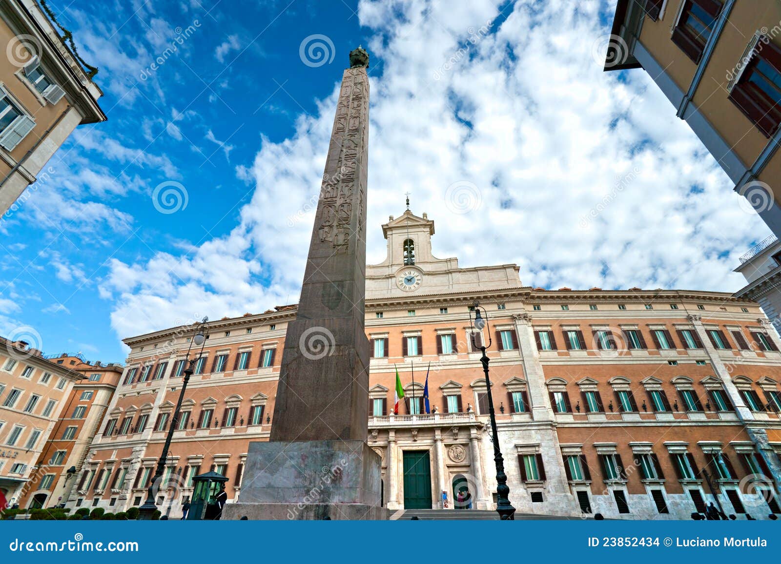 Montecitorio Palace, Rome, Italy. Stock Photo - Image of corso, city ...