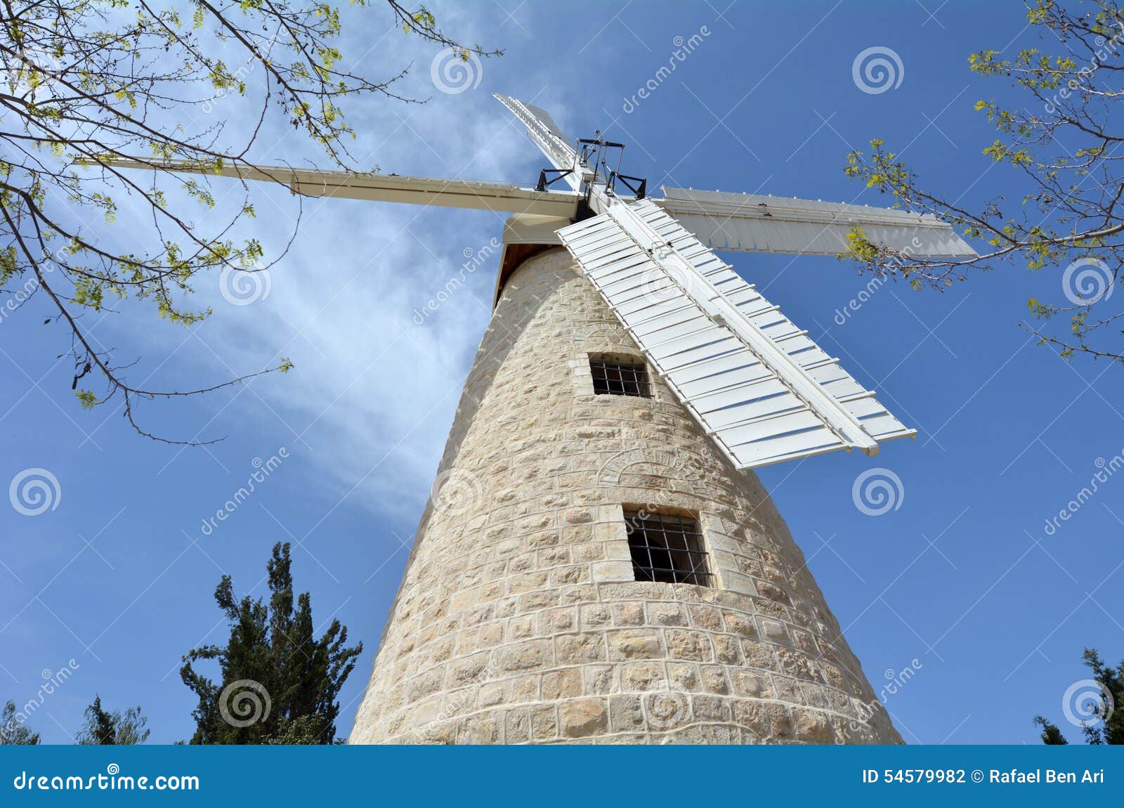 Montefiore Windmill in Jerusalem Israel Stock Photo - Image of ...
