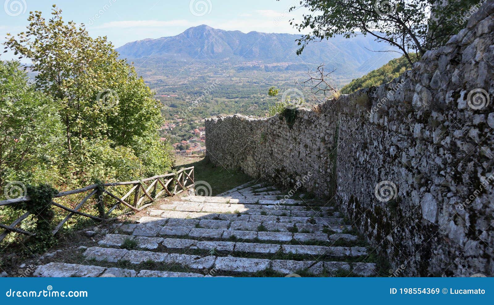 Montella - Panorama Dal Monastero Del Monte Stock Image - Image of ...