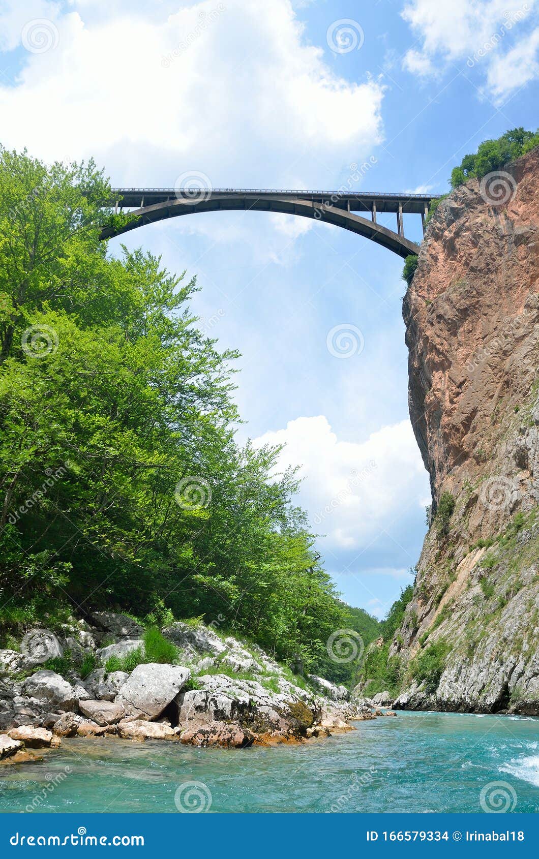 Montenegro, Bridge Over the Tara River Stock Photo - Image of dinaric ...