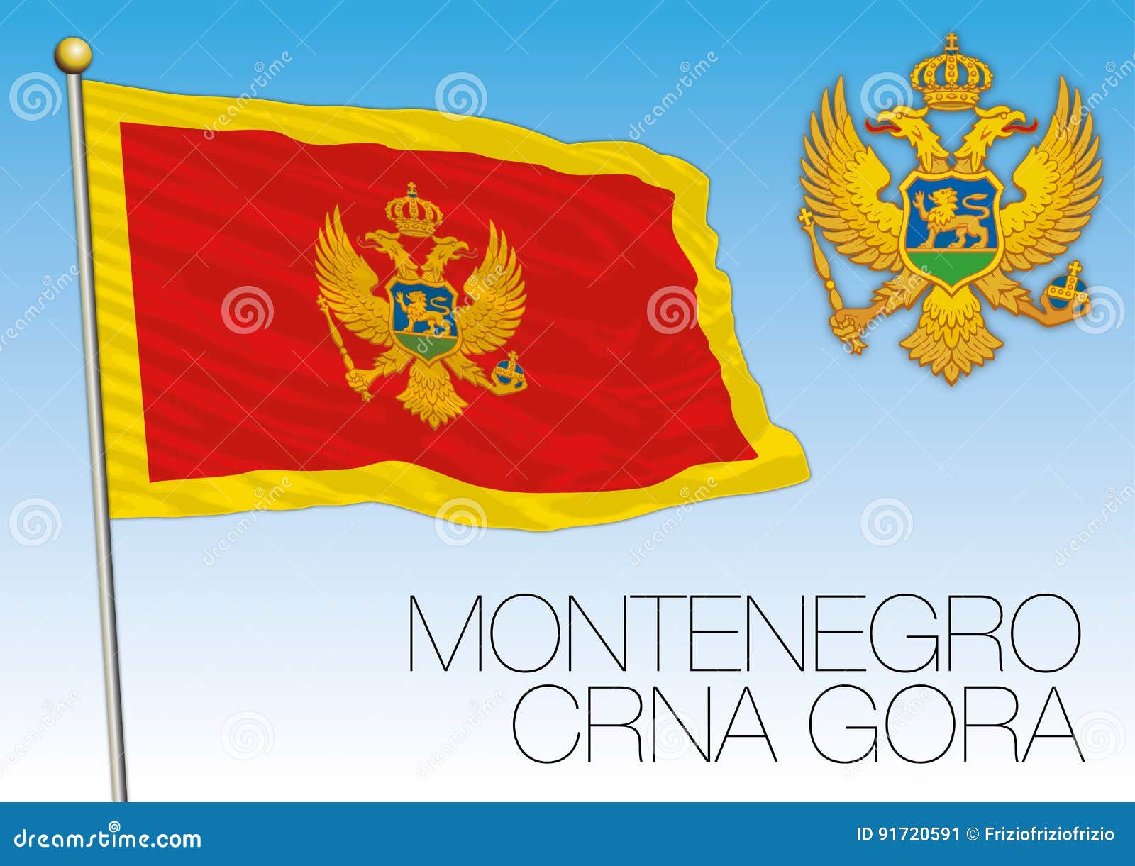 Montenegro Flag