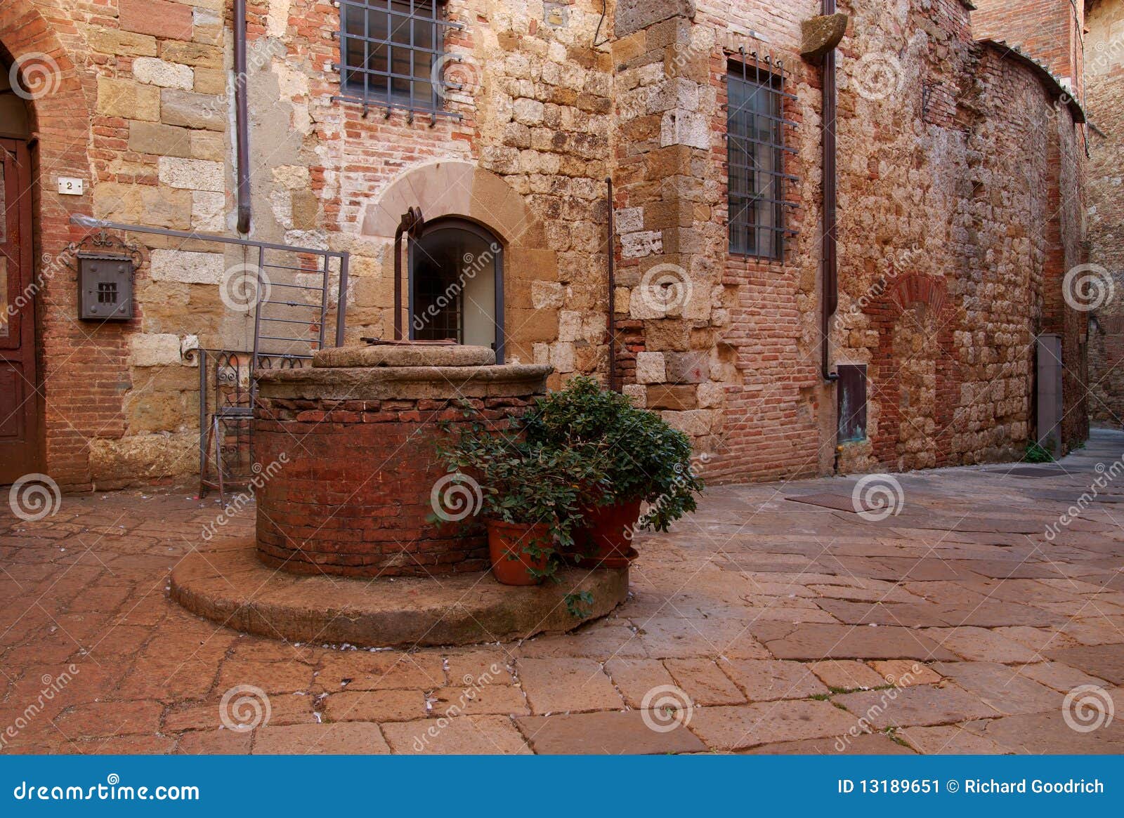 Montepulciano Well, Italy stock image. Image of square - 13189651
