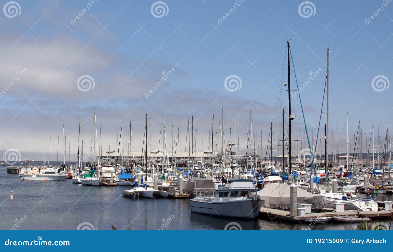 Monterey Bay Harbor stock image. Image of boat, water - 19215909