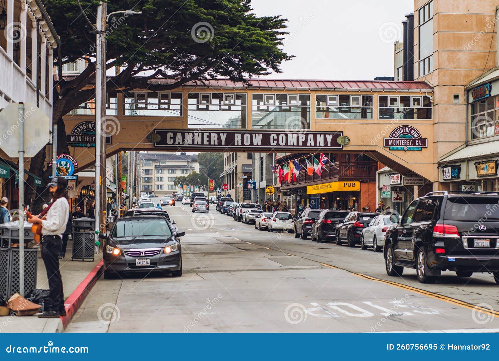 Historic Cannery Row in Downtown Monterey City, California, Street View ... Historic Cannery Row in Downtown Monterey City, California, Street View ...
