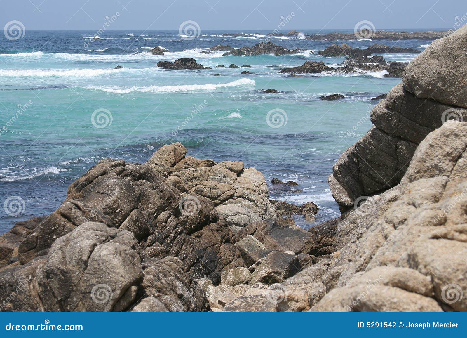 Monterey Pacific Ocean Shore Stock Photo - Image of nature, america ...