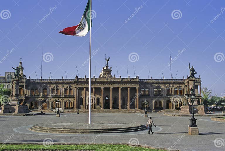 Monterrey editorial stock photo. Image of esplanade, flag - 27591513