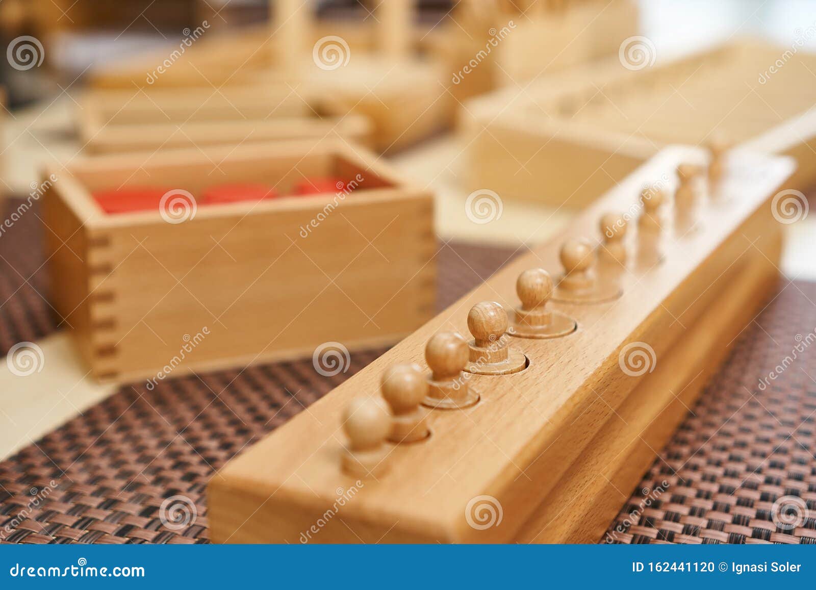 Montessori Counting Games Learning Numbers Stock Photo - Image of ...