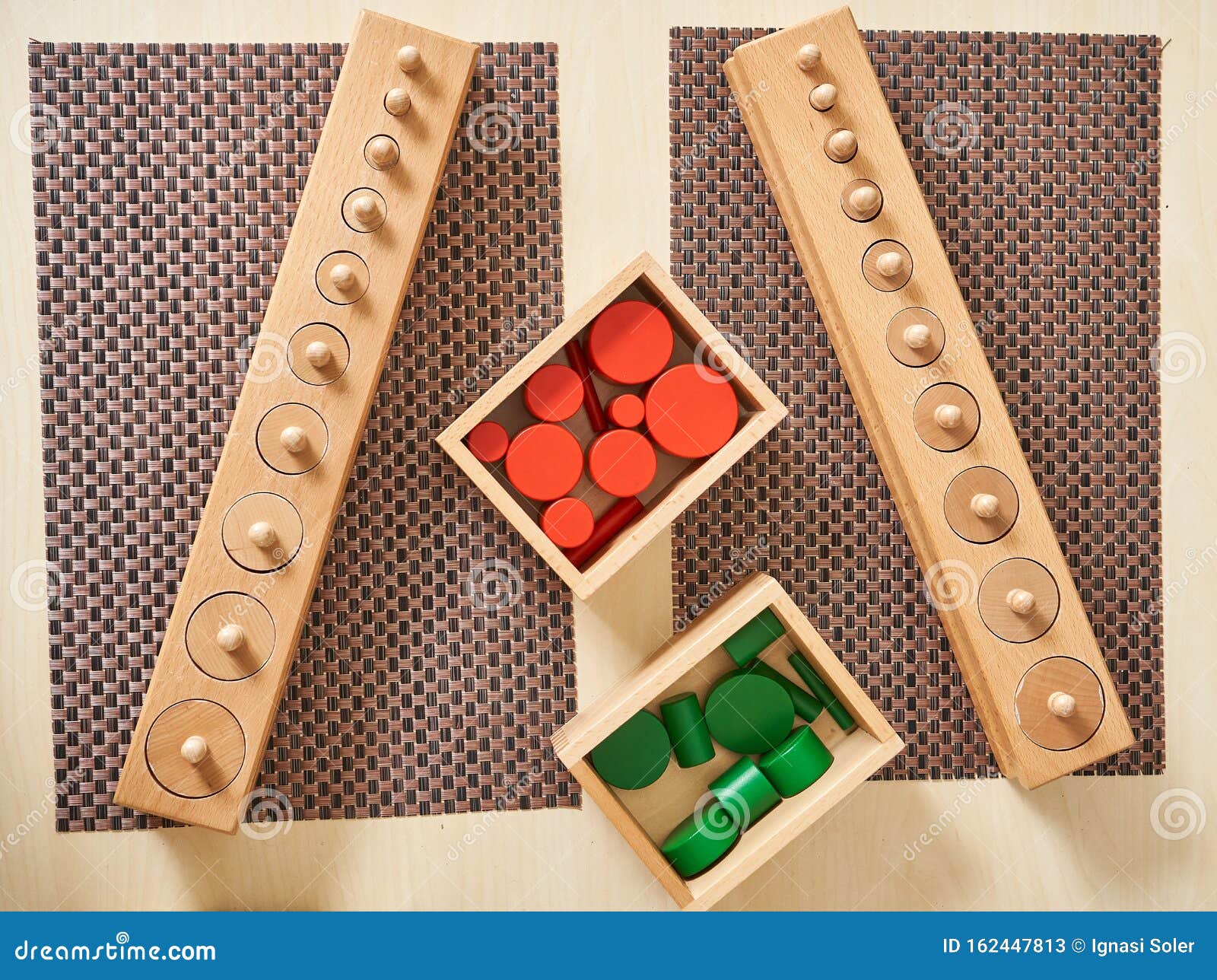 Montessori Counting Games Learning Numbers Stock Image - Image of color ...